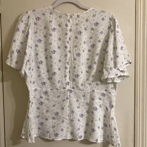 LOFT | Tops | Loft Flowered Rayon Blouse | Poshmark